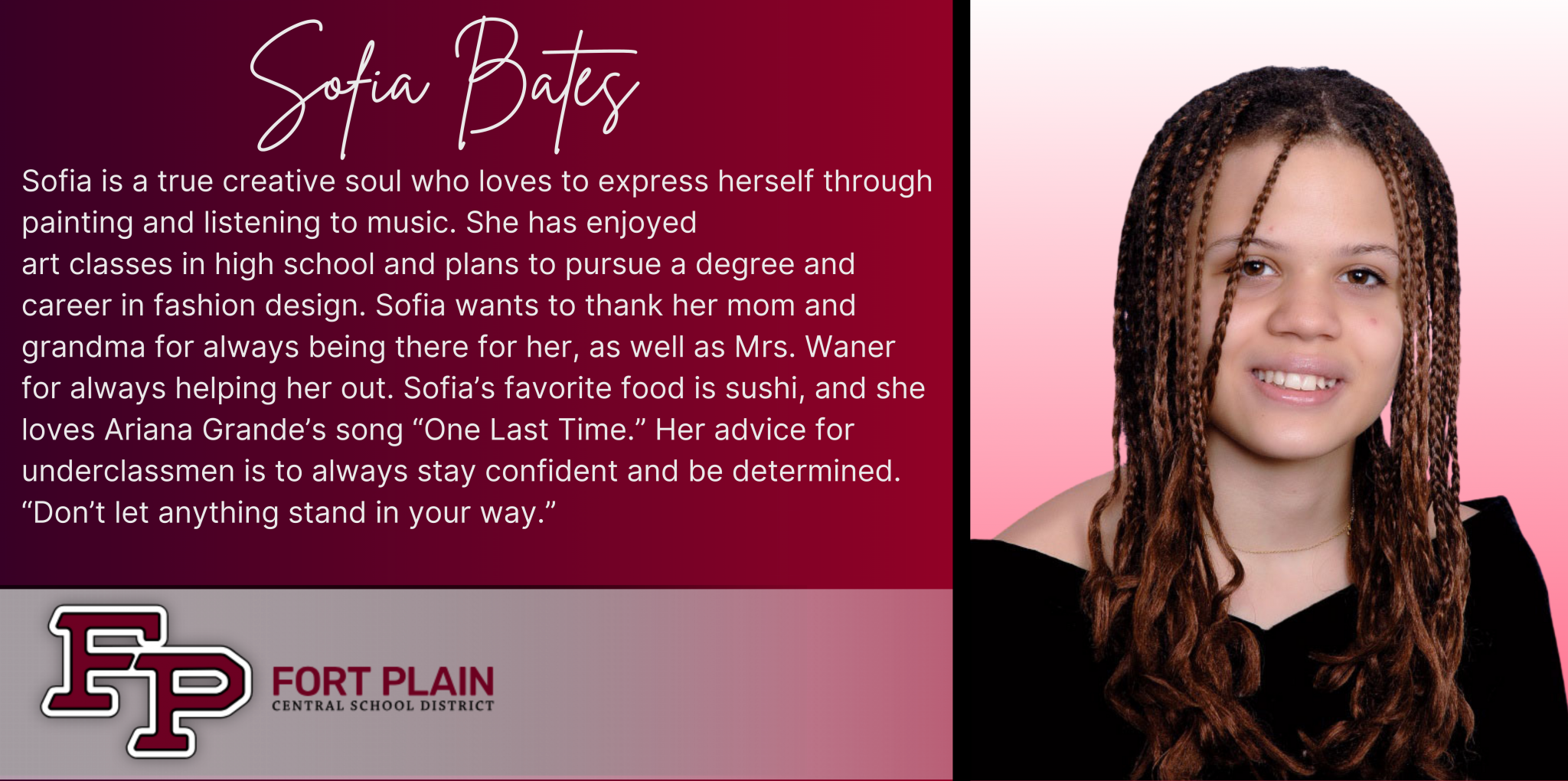 Class of 2024 Senior Spotlights - Fort Plain Central School District