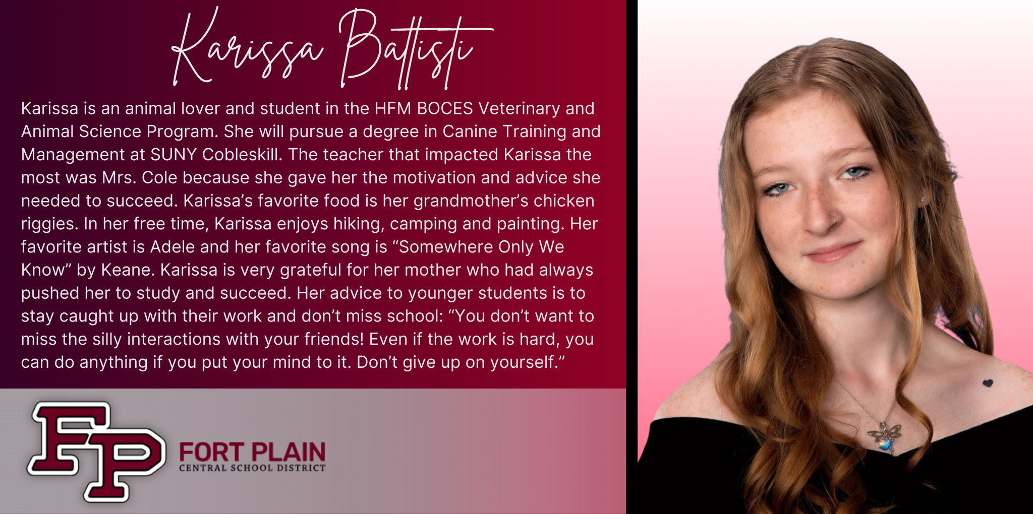 Class of 2024 Senior Spotlights - Fort Plain Central School District